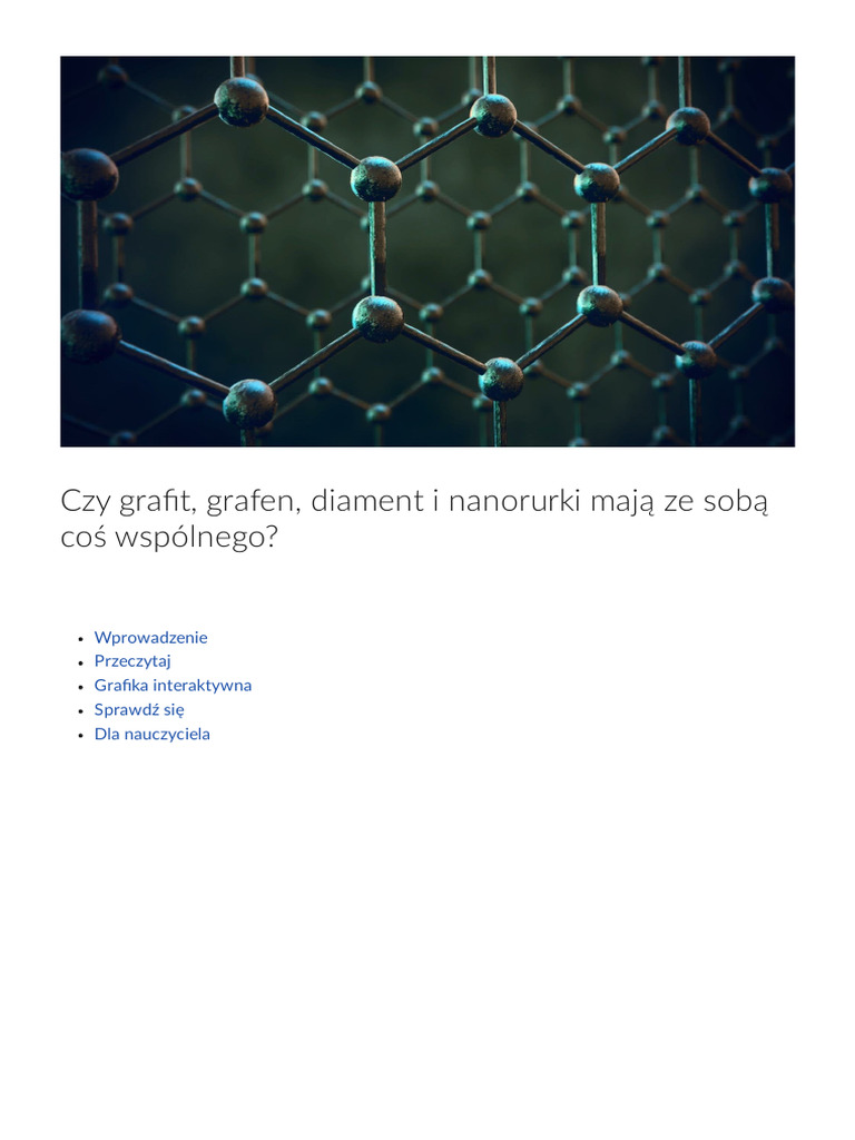 Czy Grafit Grafen Diament I Nano | PDF