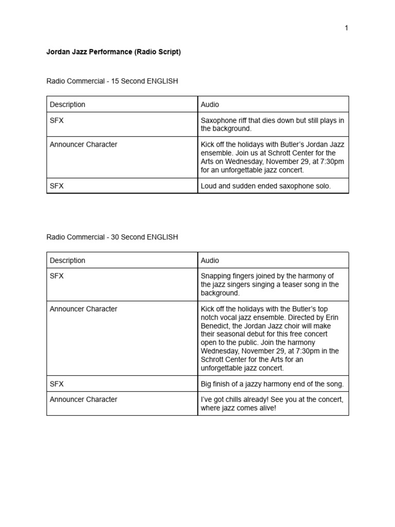 radio writing | PDF | Jazz | African American Music
