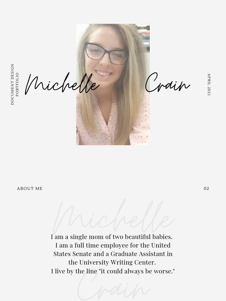 Michelle Crain Design Portfolio 2021 | PDF | Higher Education | Educational Stages