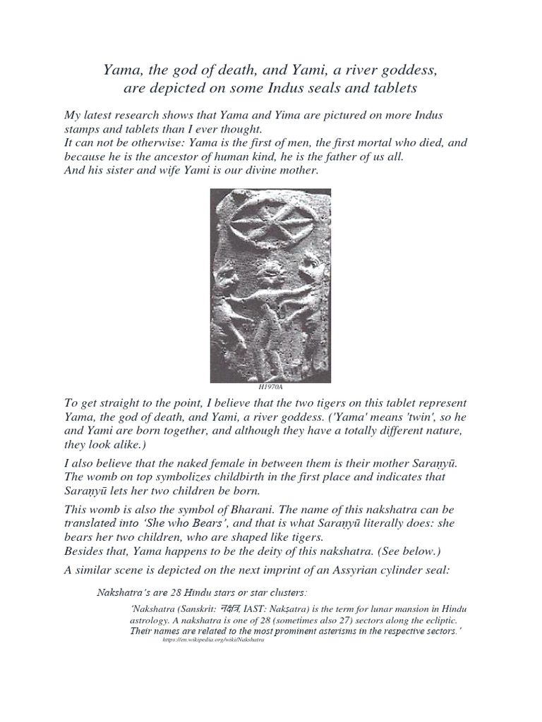 Yama The God of Death and Yami A River G | PDF | Mythological ...