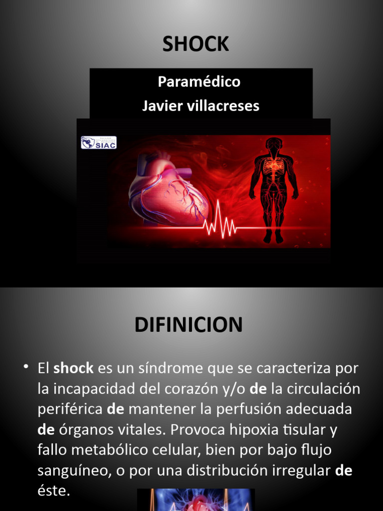 SHOCK | PDF | Choque (circulatorio) | Embolia