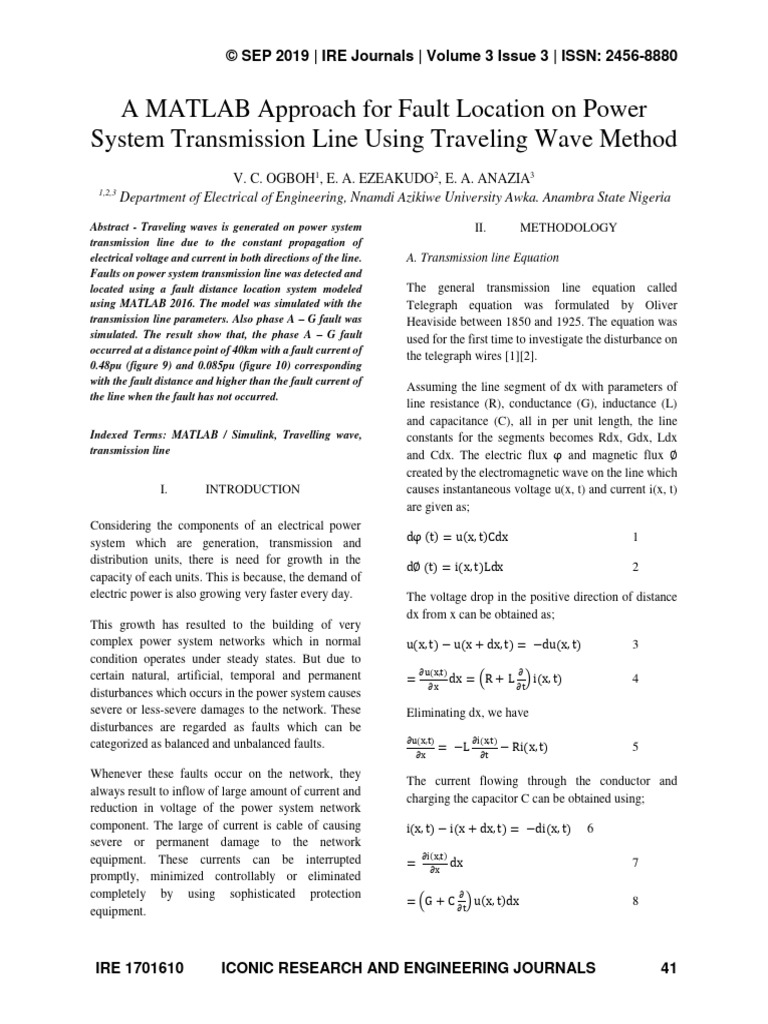 A_MATLAB_Approach_for_Fault_Location_on (1) | PDF A_MATLAB_Approach_for_Fault_Location_on (1) | PDF