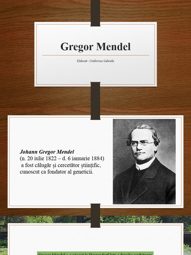 Gregor Mendel | PDF