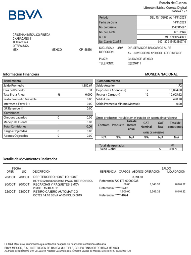 BBVA | PDF | Bancos | Servicios financieros