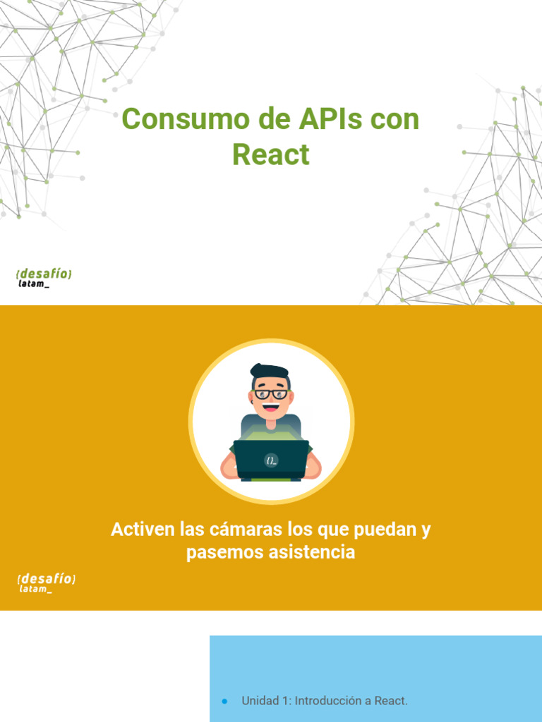 Presentación - Consumo de APIs Con React | PDF | Modelo de objeto de ... Presentación - Consumo de APIs Con React | PDF | Modelo de objeto de ...