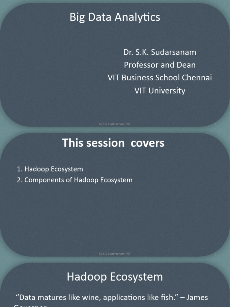 BDA - Hadoop Ecosystem | PDF