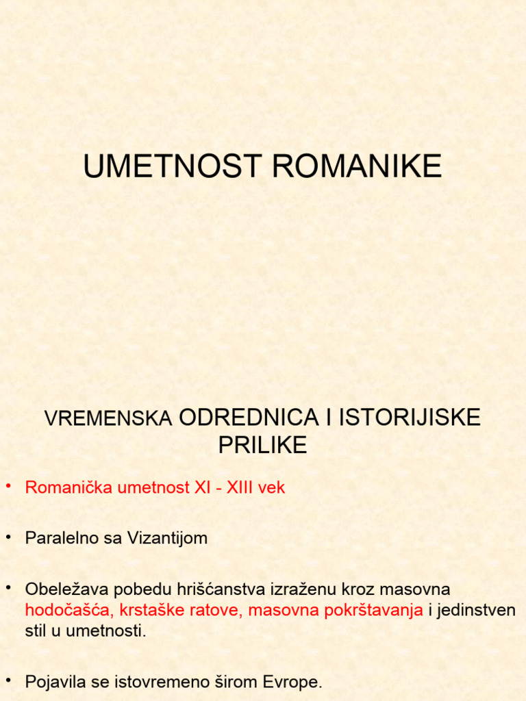 Umetnost Romanike | PDF