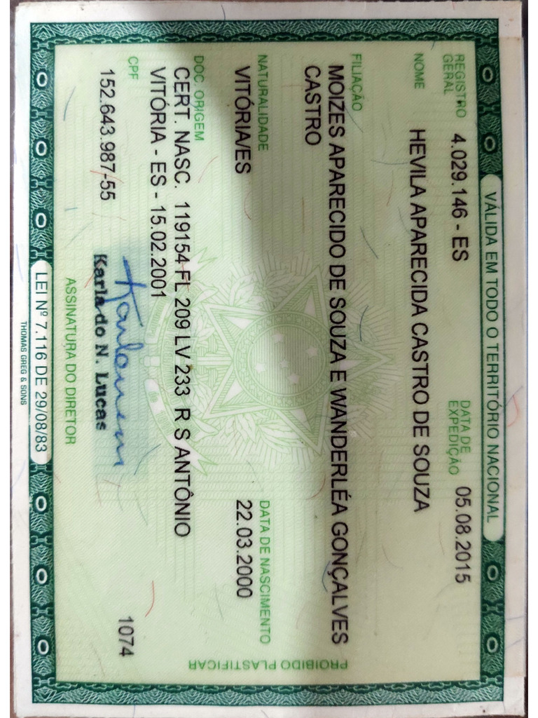 Indentidade Verso | PDF