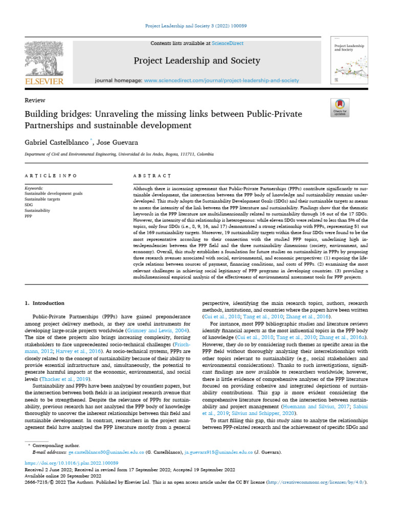 Unraveling the missing links between Public-Private Partnerships and ...