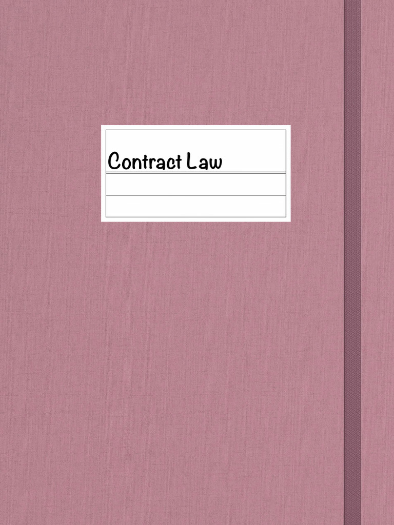 Contract Law | PDF | Misrepresentation | Offer And Acceptance Contract Law | PDF | Misrepresentation | Offer And Acceptance