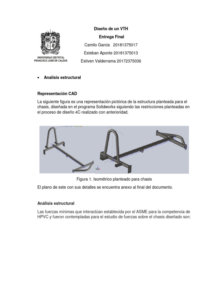 Análisis Estructural y Aerodinámico VTH | PDF | Aerodinámica | Vehículo ...