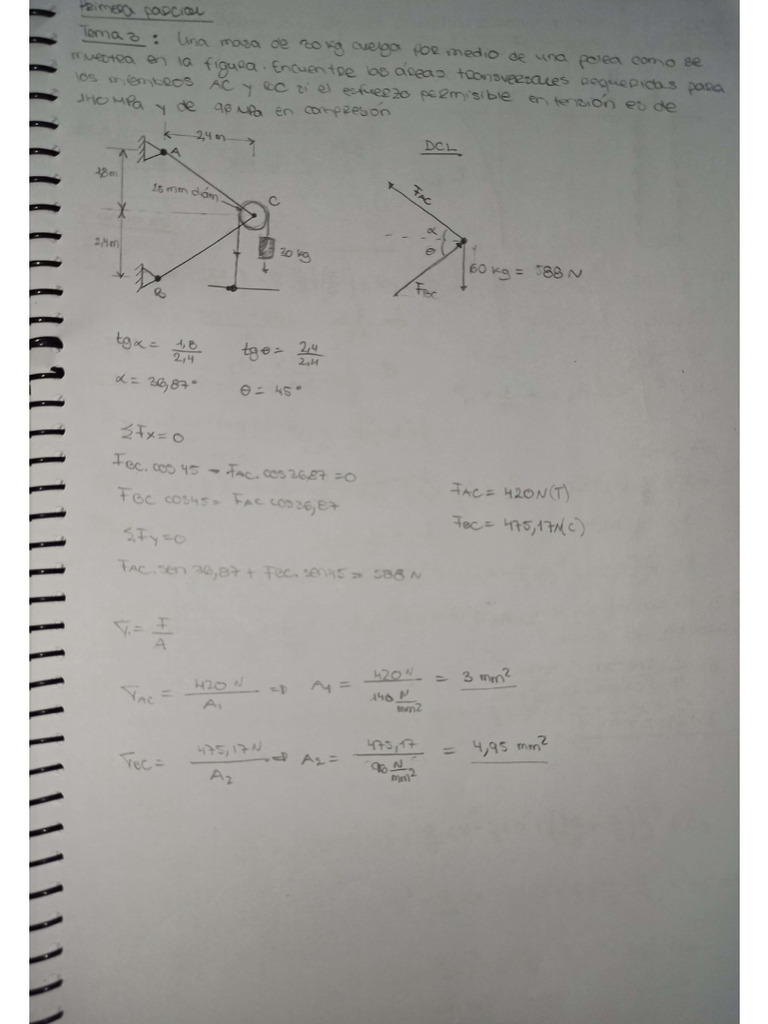 Ejercicios de Resistencia de Materiales | PDF