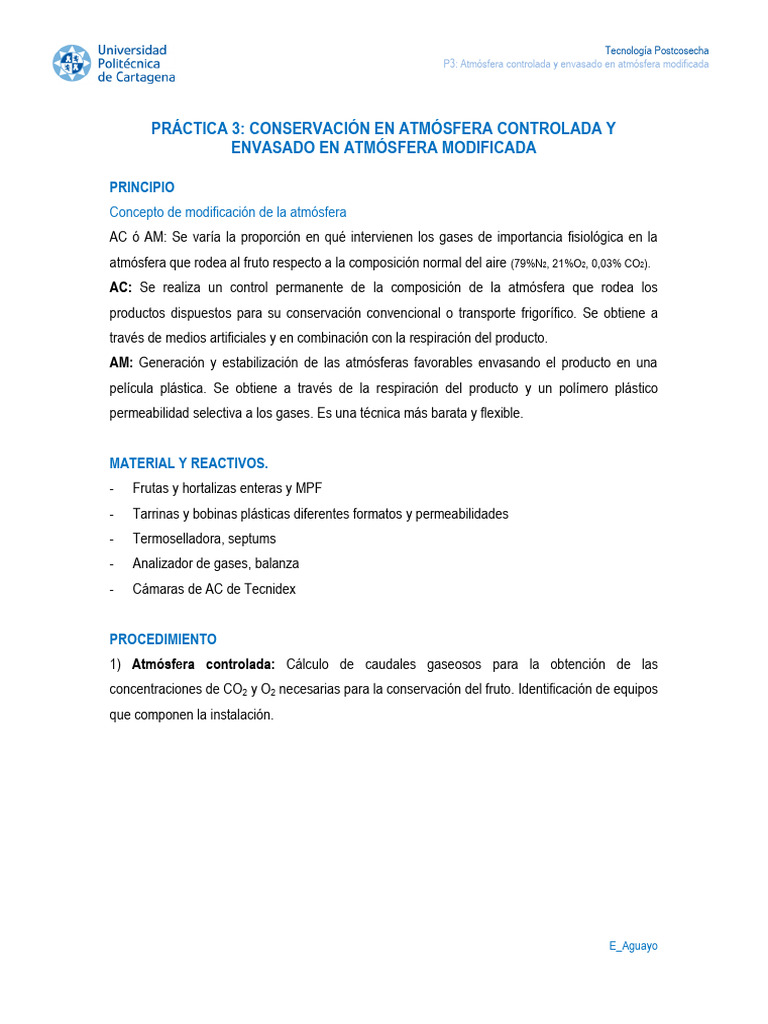 Conservación de Frutas en Atmósfera Controlada | PDF | Atmósfera ...