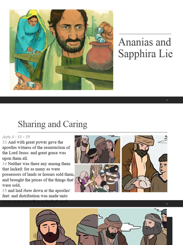 Ananias and Sapphira Lie | PDF | Abrahamic Religions | Christian Belief ...