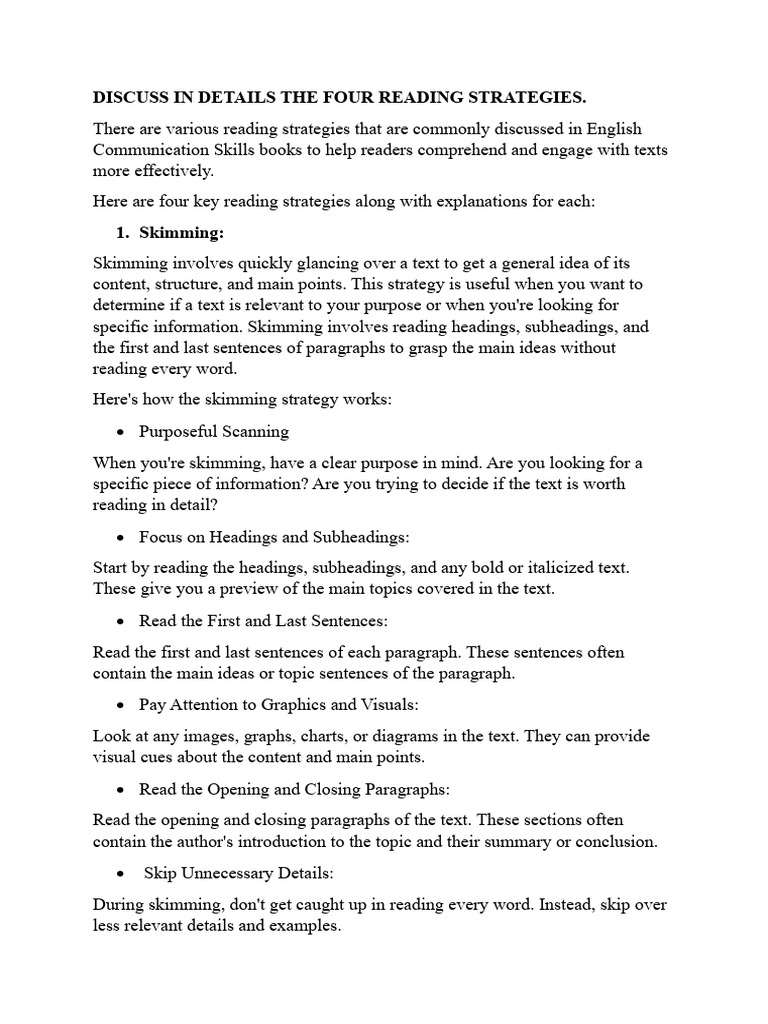 Communication Skills | PDF | Speed Reading | Critical Thinking