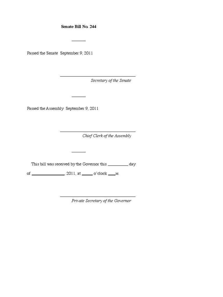 SB 244 Bill 20110913 Enrolled | PDF | Eminent Domain | Constitutional ...