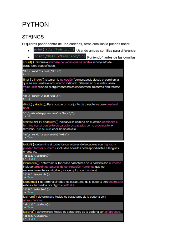 Curso Python | PDF | Archivo de computadora | Python (lenguaje de programación)