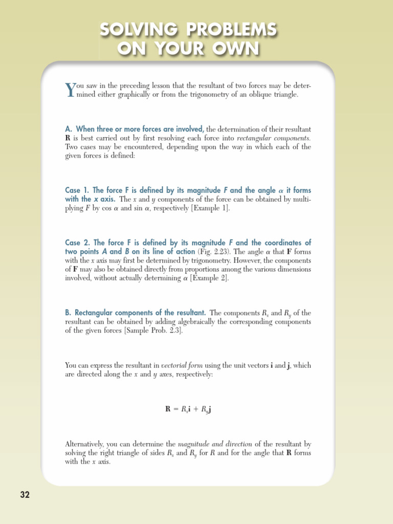 Lista Problemas 02-Cap02 2.21-A-2.42 | PDF | Euclidean Vector | Force