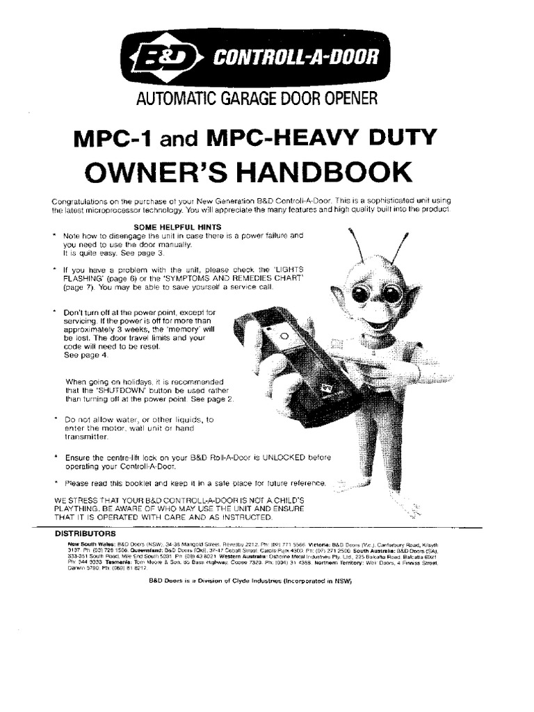 MPC1 Owners Manual | PDF