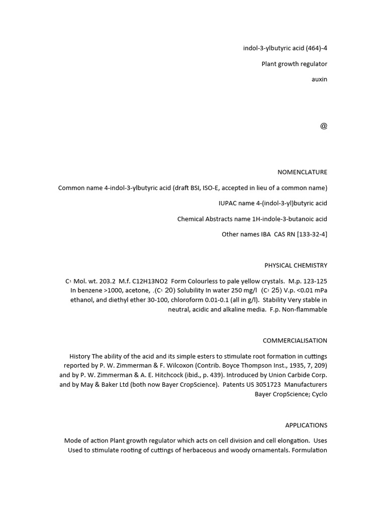 IBA | PDF | Chemistry | Chemical Substances