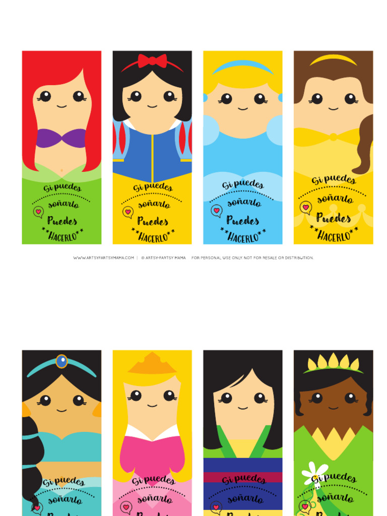 Princess Bookmarks | PDF