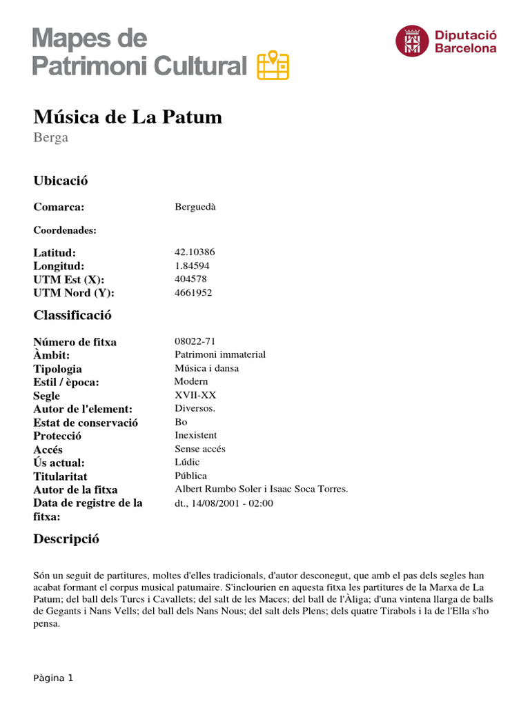 Musica de La Patum | PDF