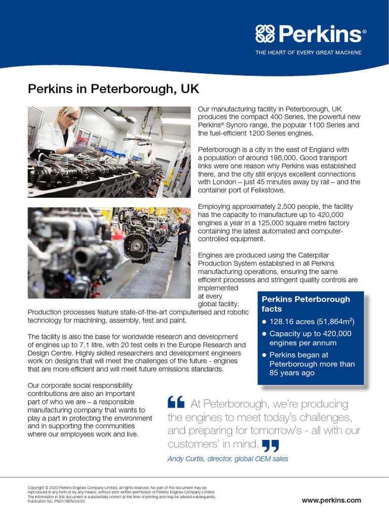 Manual Book Perkins 1000 Series | PDF | Engines | Automation