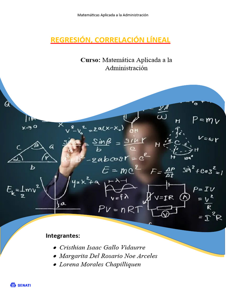 Matemática Exposición | PDF | Análisis de regresión | Regresión lineal