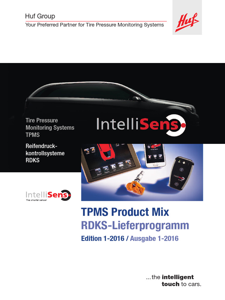 Huf TPMS Product Mix RDKS-Lieferprogramm. Edition Ausgabe 1-2016 | PDF