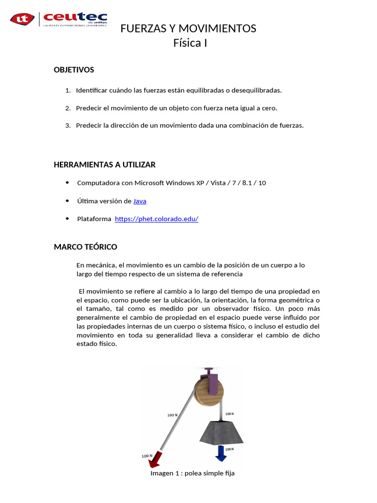 Fisica I Fuerza Y Movimiento 1 Pdf Fuerza Mecanica Clasica