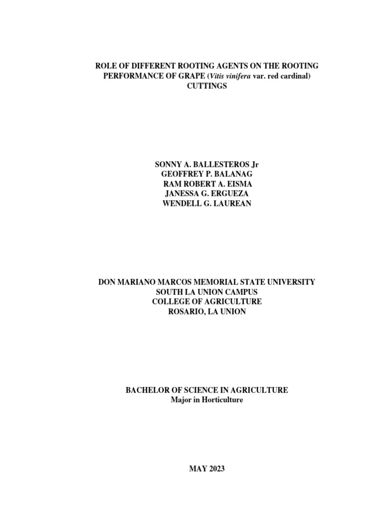 Front Page Final Manuscript Final Na This | PDF | Vitis | Agriculture