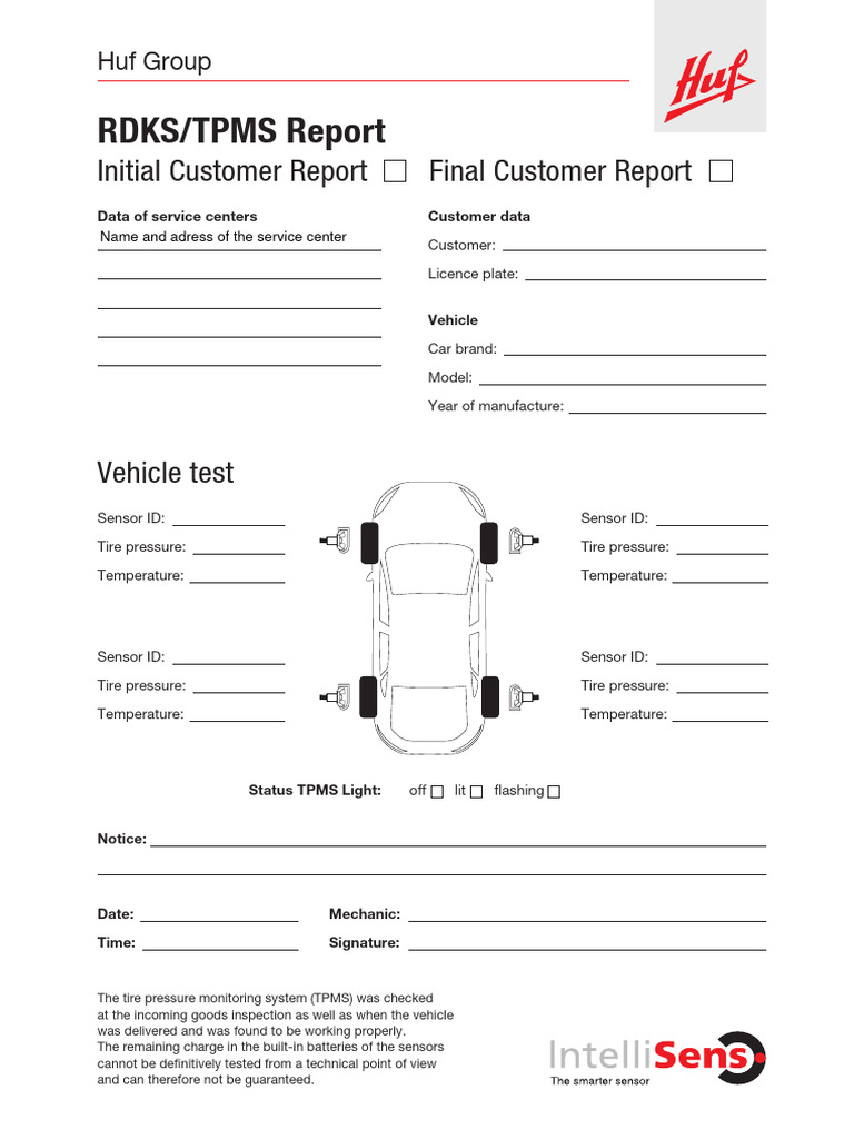 Huf-TPMS-customer-report 05.2018 | PDF