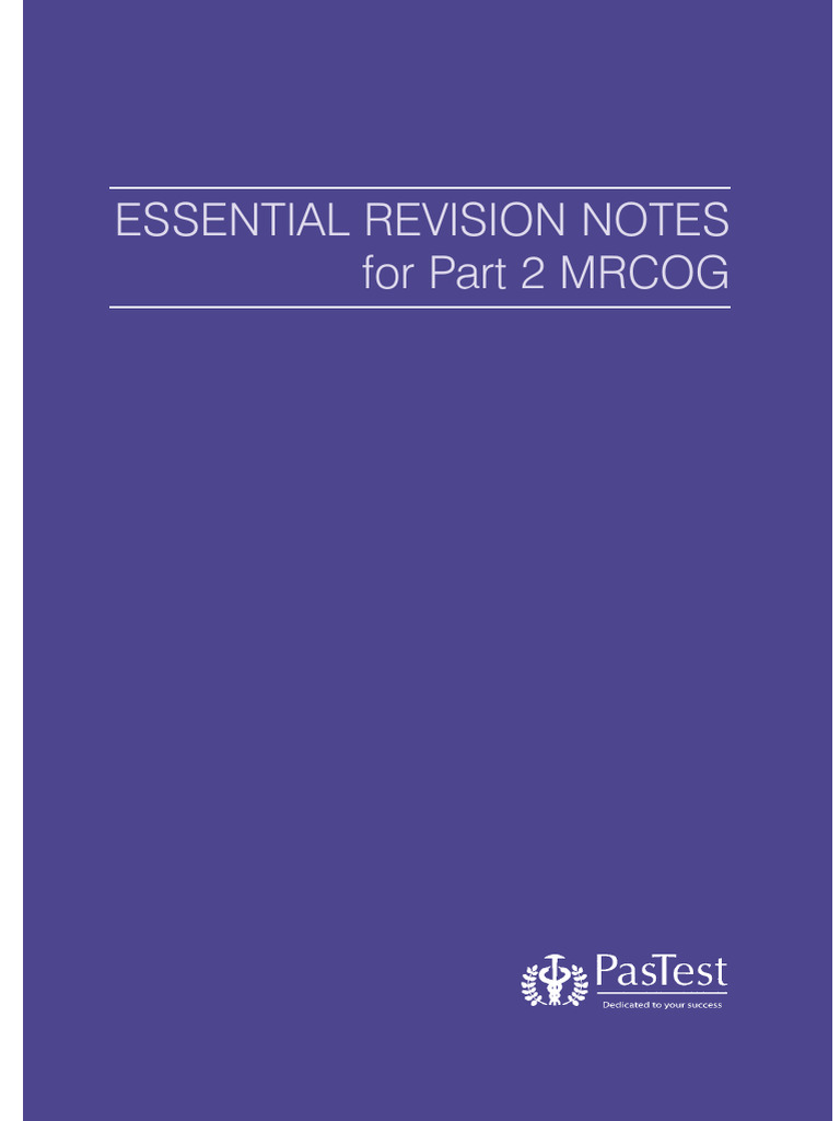 Essential Revision Notes For Part 2 Mrco | PDF | Medical Specialties ...