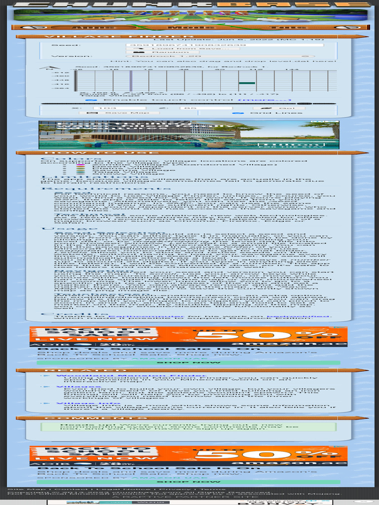 Village Finder - Minecraft App | PDF | Computer File | Minecraft