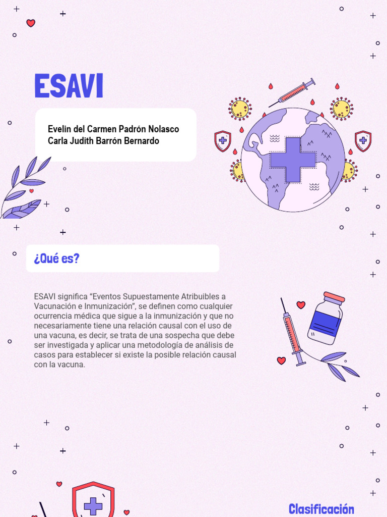 ESAVI | Descargar gratis PDF | Vacunas | Vigilancia