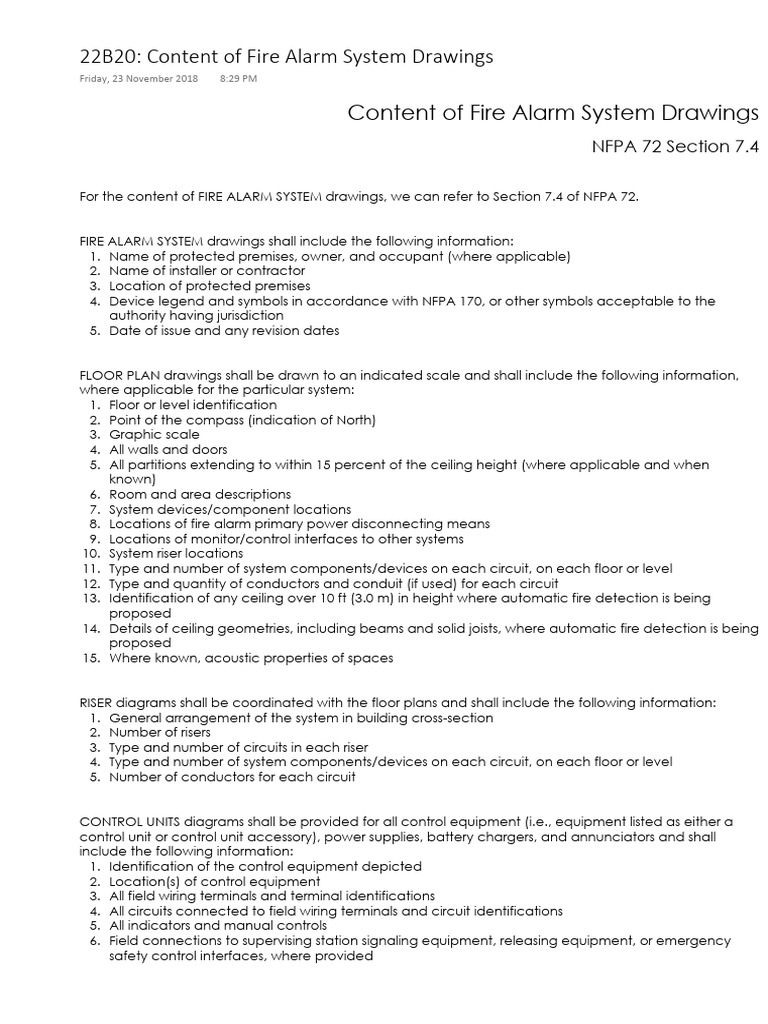 FDAS Content Drawings | PDF