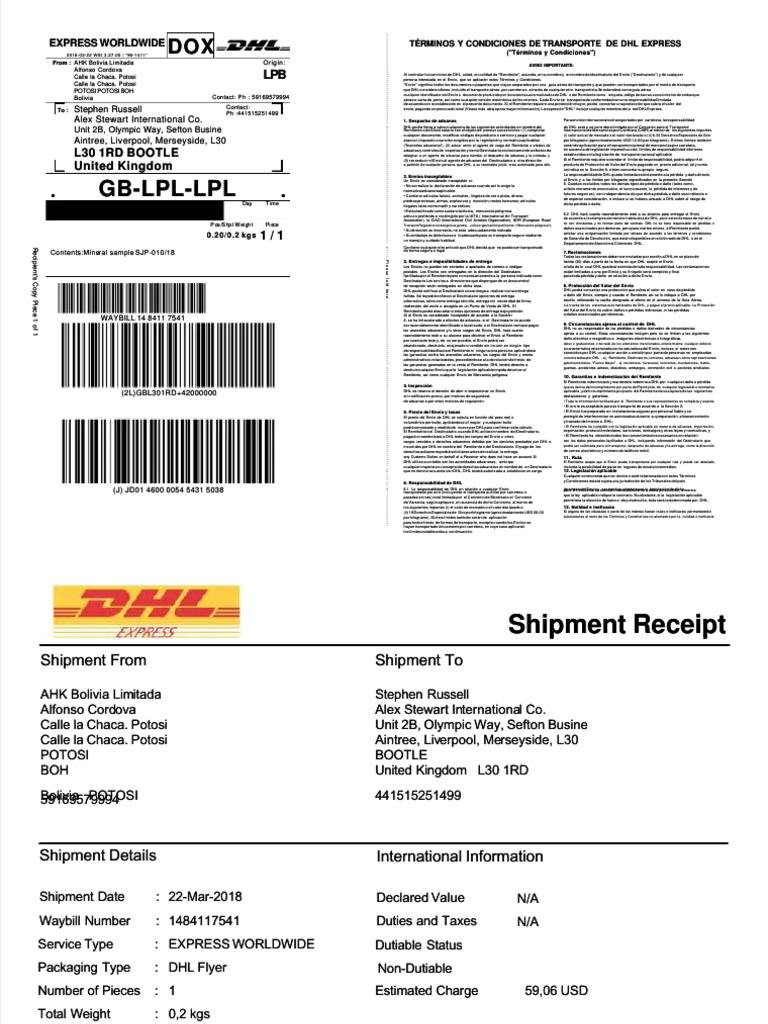 PDF Guia DHL | PDF | aduana | Arancel