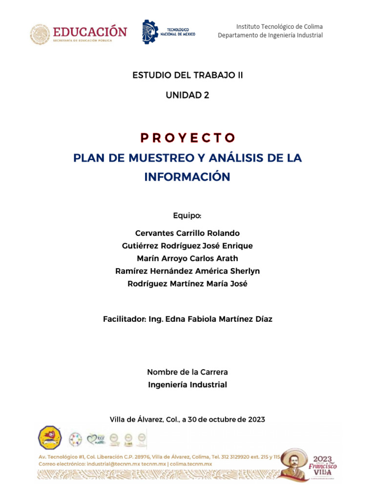 Proyecto Et2 U2 | PDF | Muestreo (Estadísticas) | Business