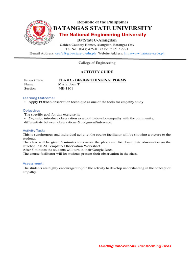 Act 2_Intro to Engineering | PDF