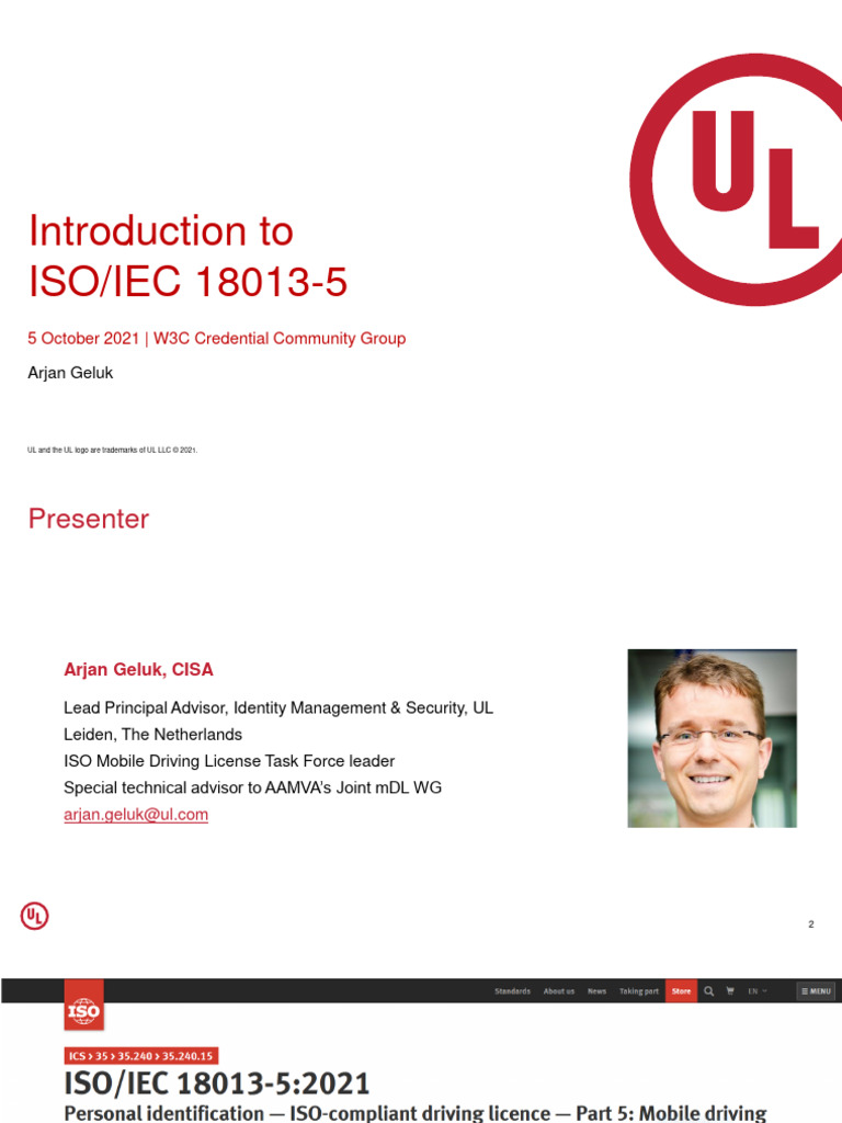 Iso Iec 18013 5 Intro W3C CCG | PDF | Authentication | Computing