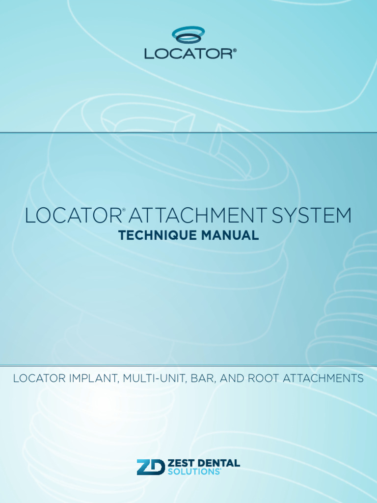 l8030-Tm Locator Tech+Manual Rev d | PDF | Dental Implant | Dentures
