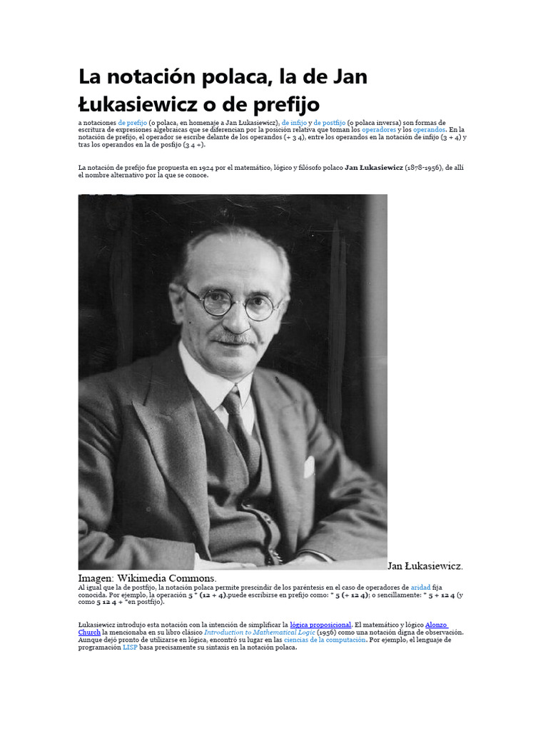 Notación Polaca: Simplificación Lógica | PDF | Matemáticas | Lógica ...