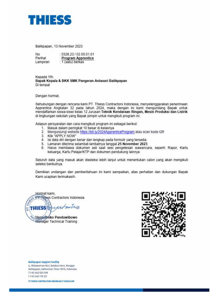 Apprentice Thiess | PDF