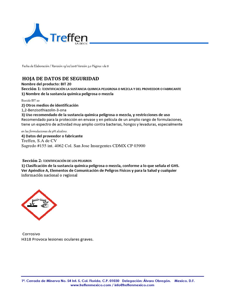 18 - BIT 20 (Biocida Nipacide) | PDF | Quemar | Naturaleza