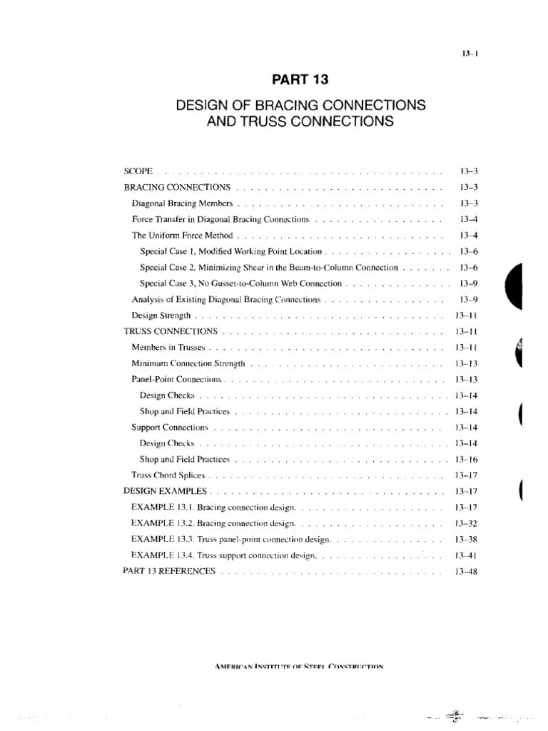 AISC Manual ch13 design of connections | PDF