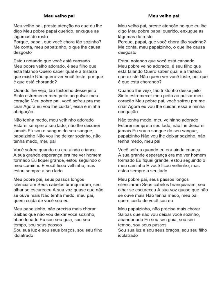 Meu Velho Pai | PDF