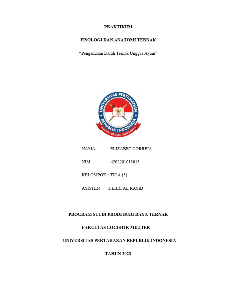 Pengamatan Darah Ayam dalam Praktikum | PDF