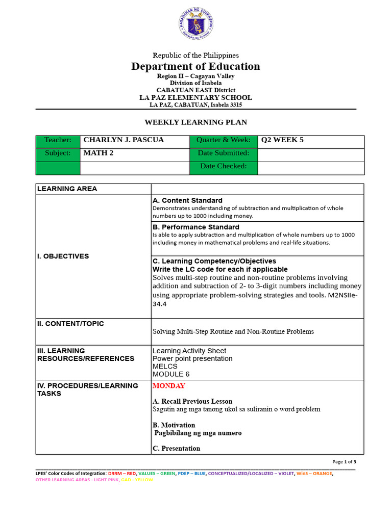 MATH-Q2-WEEK-5 | PDF | Learning | Mathematics