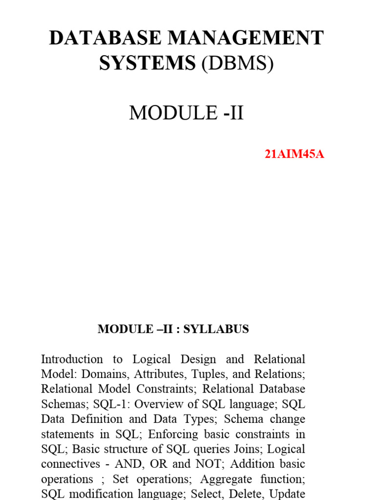 DBMS Concepts for Students | PDF | Relational Database | Relational Model
