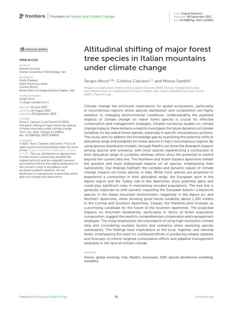 Noce 2023 | PDF | Greenhouse Gas | Earth Sciences